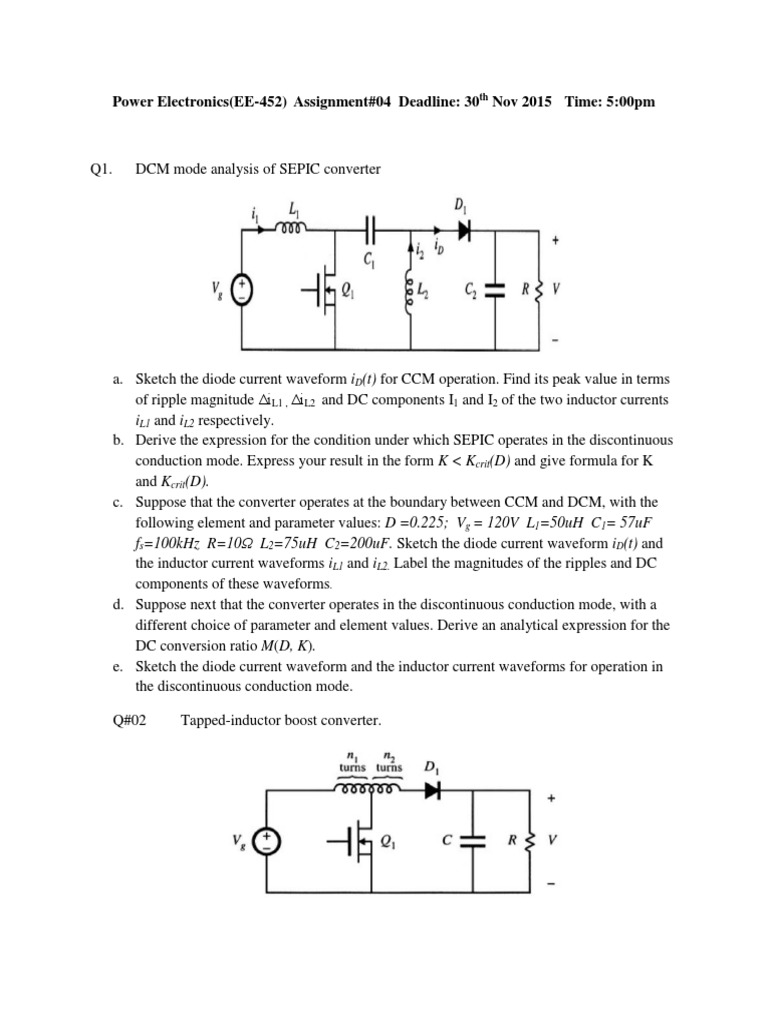 Assignment 04 Power Electronics | PDF | Manufactured Goods | Electronic ...