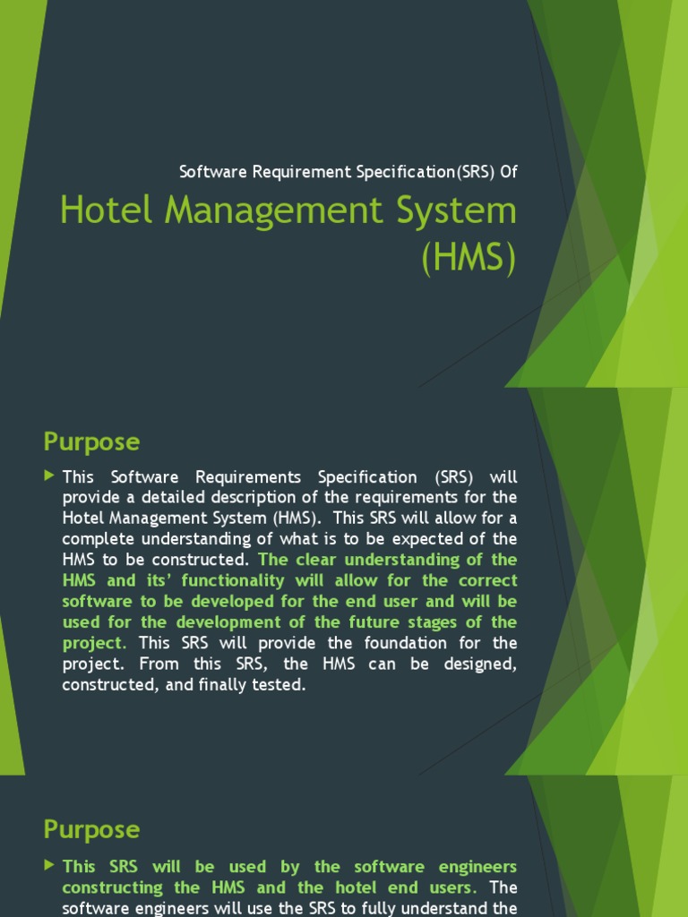 Hotel Management System Final | PDF | Internet Privacy | Specification ...