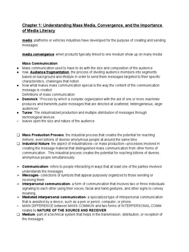 Comm 130 Midterm 1 Study Guide Pdf Advertising Mass Media