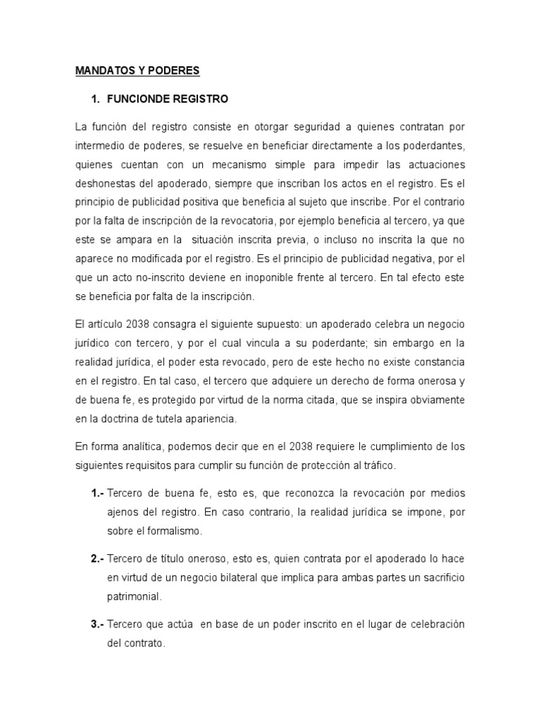 Mandatos y Poderes: Funciones y Normativas | PDF | Instituciones ...