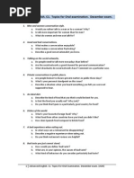 B1 Speaking Topics for Discussion | PDF