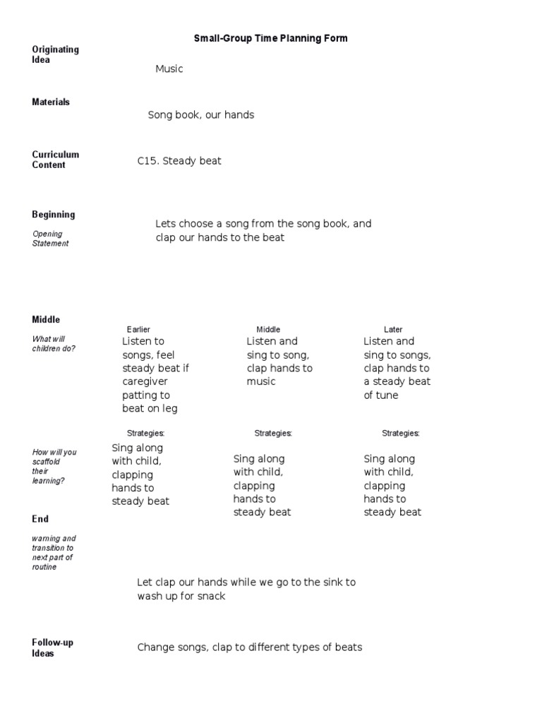 Engaging Children with Steady Beats | PDF