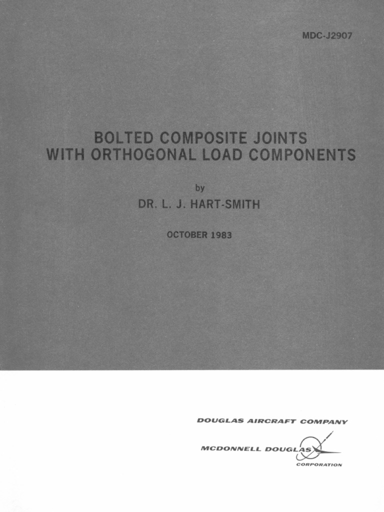 Bolted Composite Joints by Hart Smith | PDF