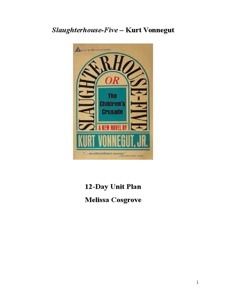 High School Slaughterhouse-Five Unit | PDF | Kurt Vonnegut | Allies Of ...