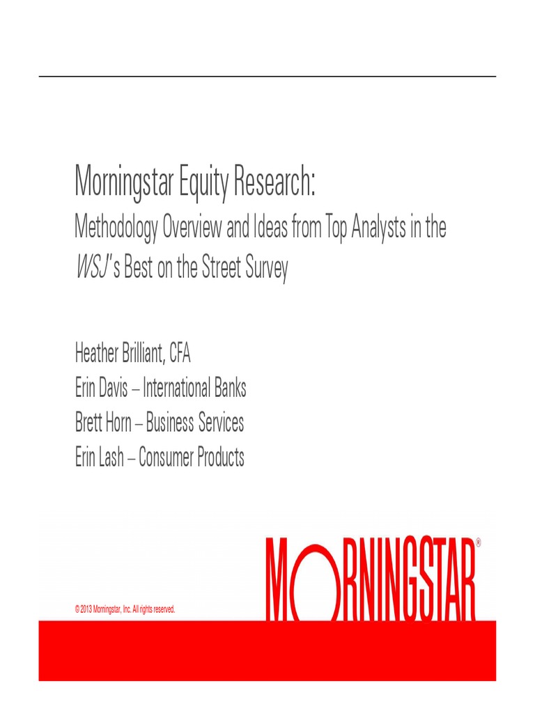 Morningstar Economic Moats IV - Excellent | PDF | Ubs | Investing