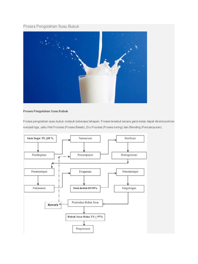 Proses Pengolahan Susu | PDF