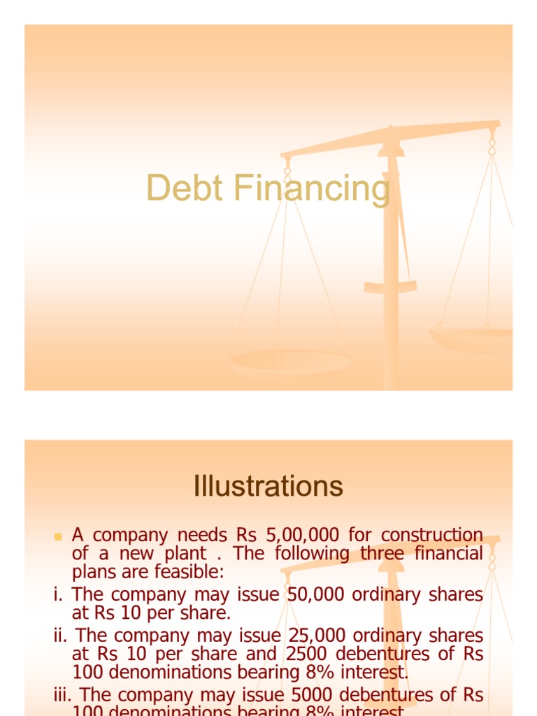 Debt Financing.ppt | Debenture | Bonds (Finance)