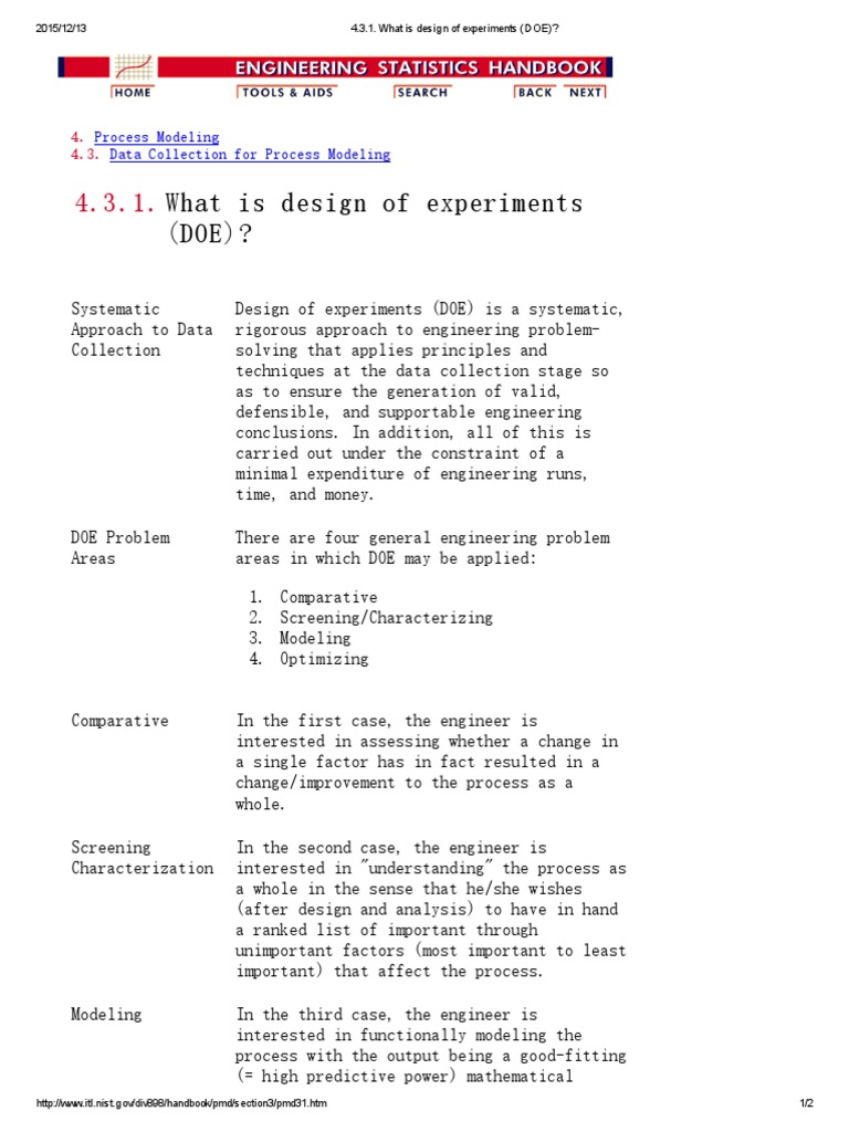 Understanding Design of Experiments (DOE) | PDF