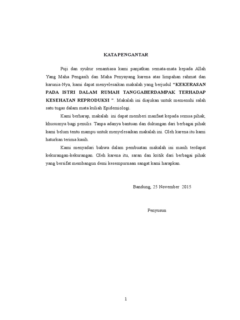 Makalah Kekerasan Terhadap Perempuan | PDF Makalah Kekerasan Terhadap Perempuan | PDF