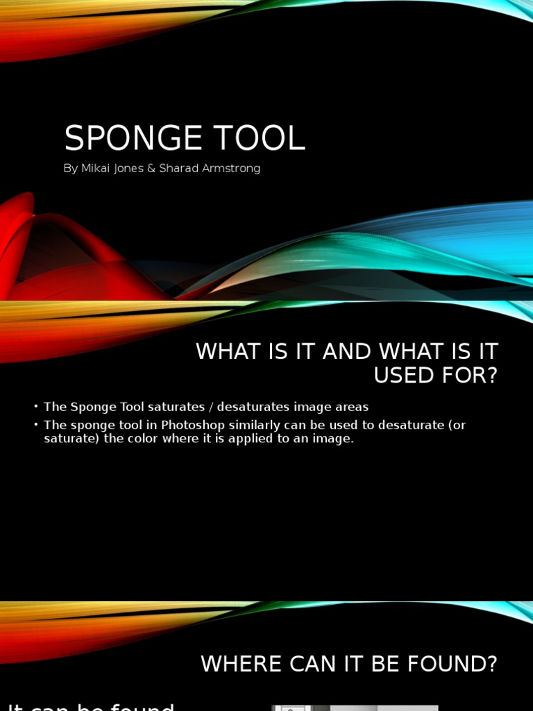 Photoshop Sponge Tool Guide | PDF | Self-Improvement