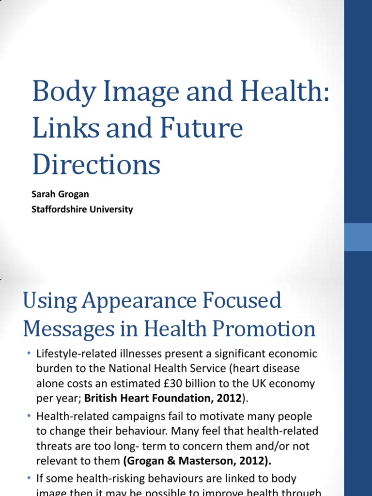 Body Image and Health Sarah Grogan | PDF | Body Image | Smoking Cessation