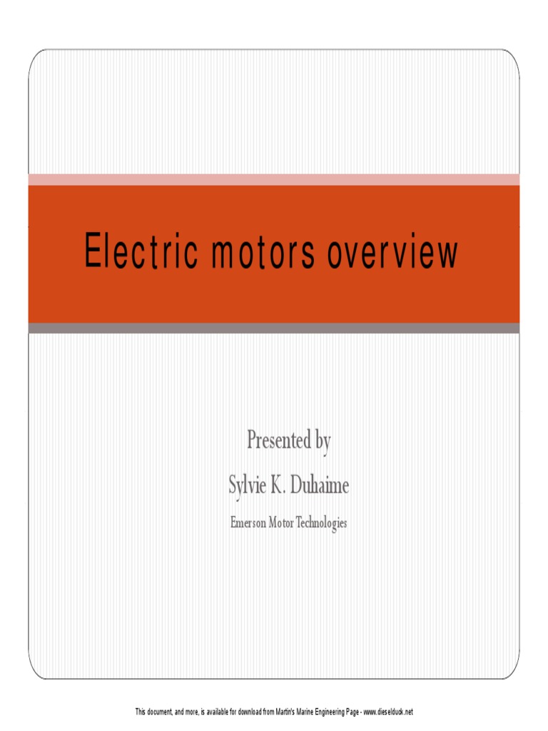 Eletric Motors | PDF | Engines | Power (Physics)