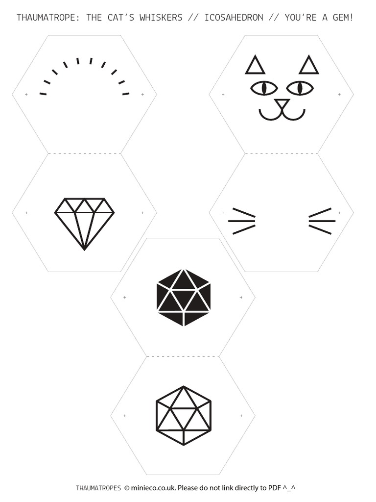 Thaumatrope Craft Guide: Cat & Gem | PDF