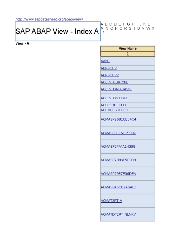 Abap Tables | PDF | Xml Schema | Invoice