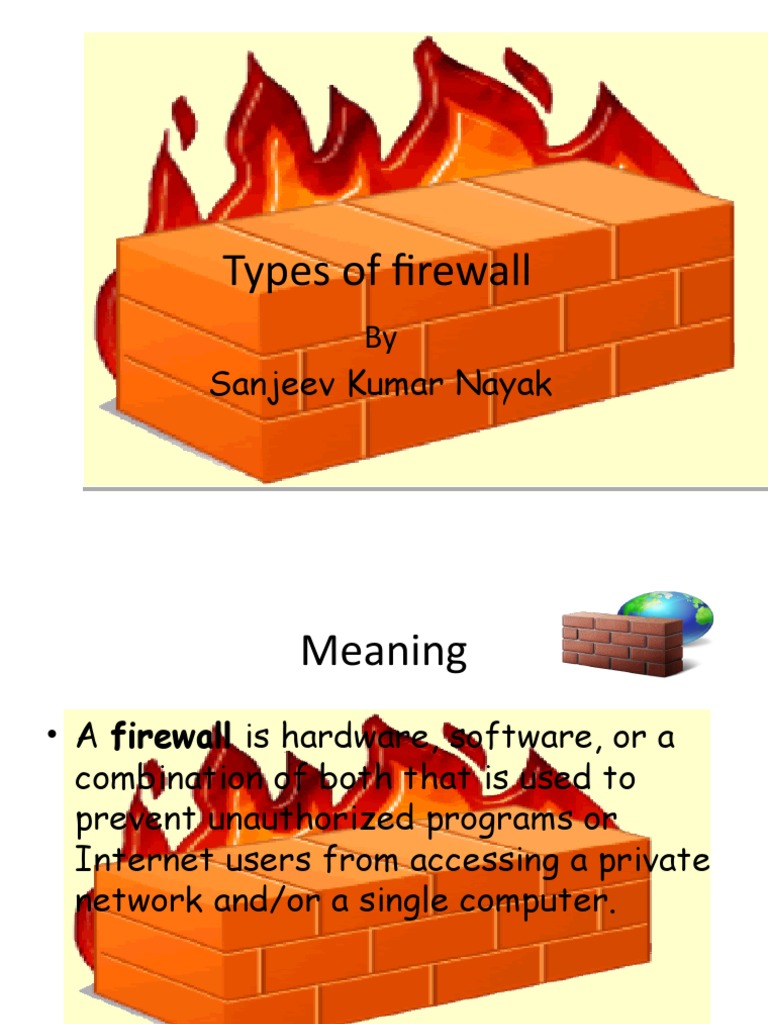 Types of Firewall | PDF | Firewall (Computing) | Proxy Server