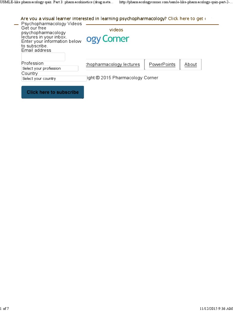 VBA Tutorial | PDF | Pharmacokinetics | Drug Metabolism