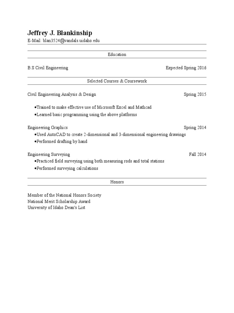 Engineering Student Profile | PDF | Computers