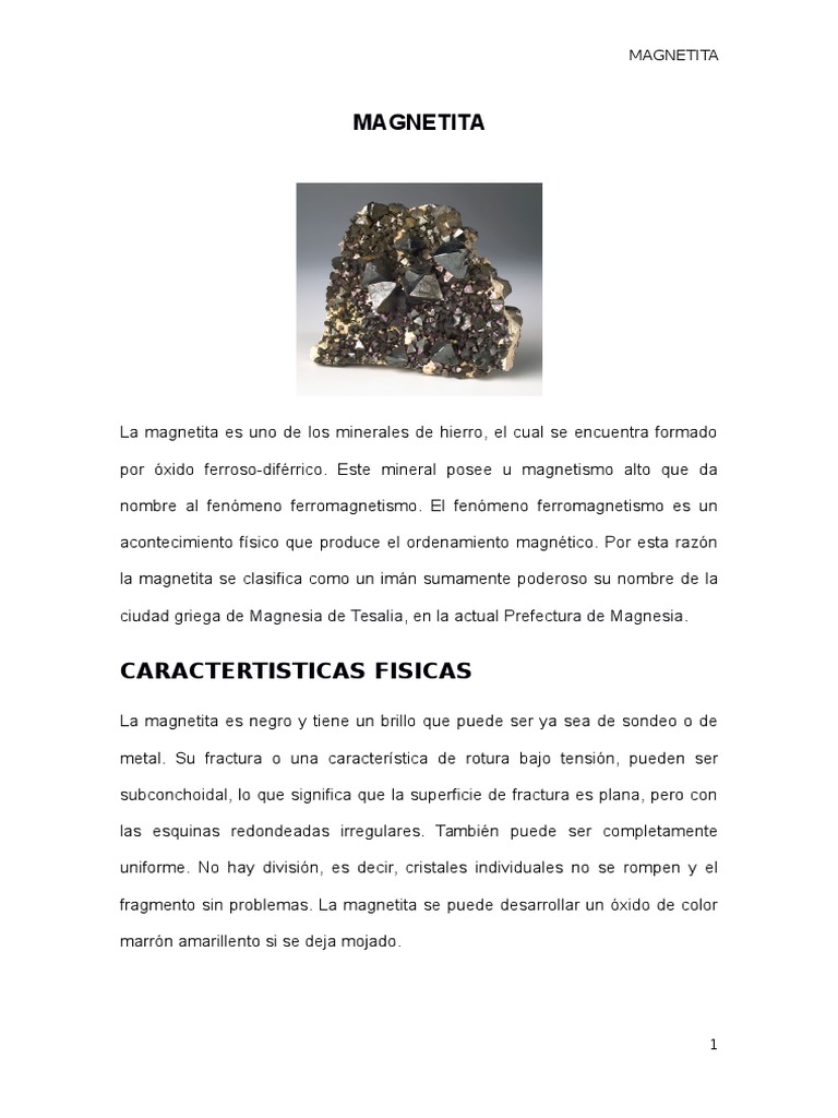 MAGNETITA | PDF | Átomos | Elementos químicos