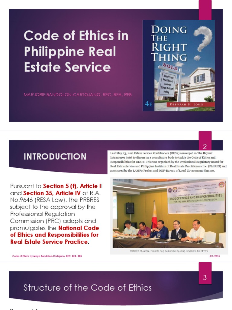 Code of Ethics Nov22 | PDF | Profession | Real Estate Broker