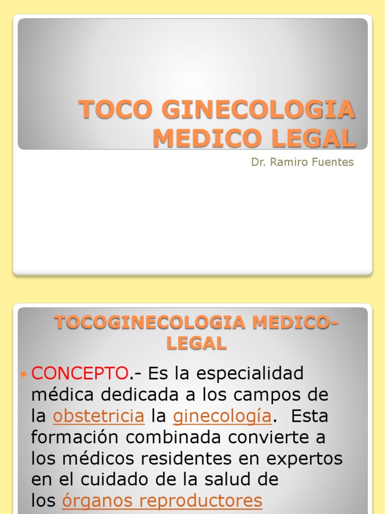 10 Toco Ginecologia Medico Legal | PDF | El embarazo | Aborto