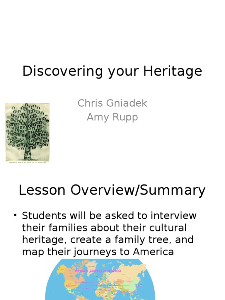Exploring Cultural Heritage in Class | PDF