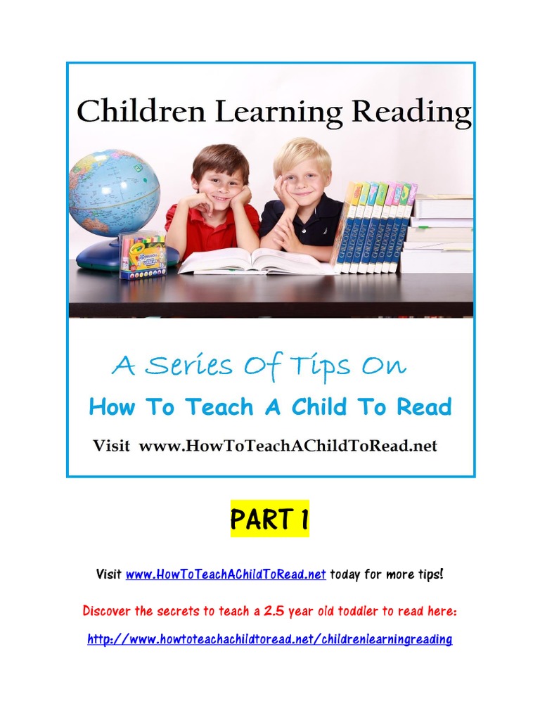 How To Teach A Child To Read - Children Learning Reading Part 1 | PDF ...