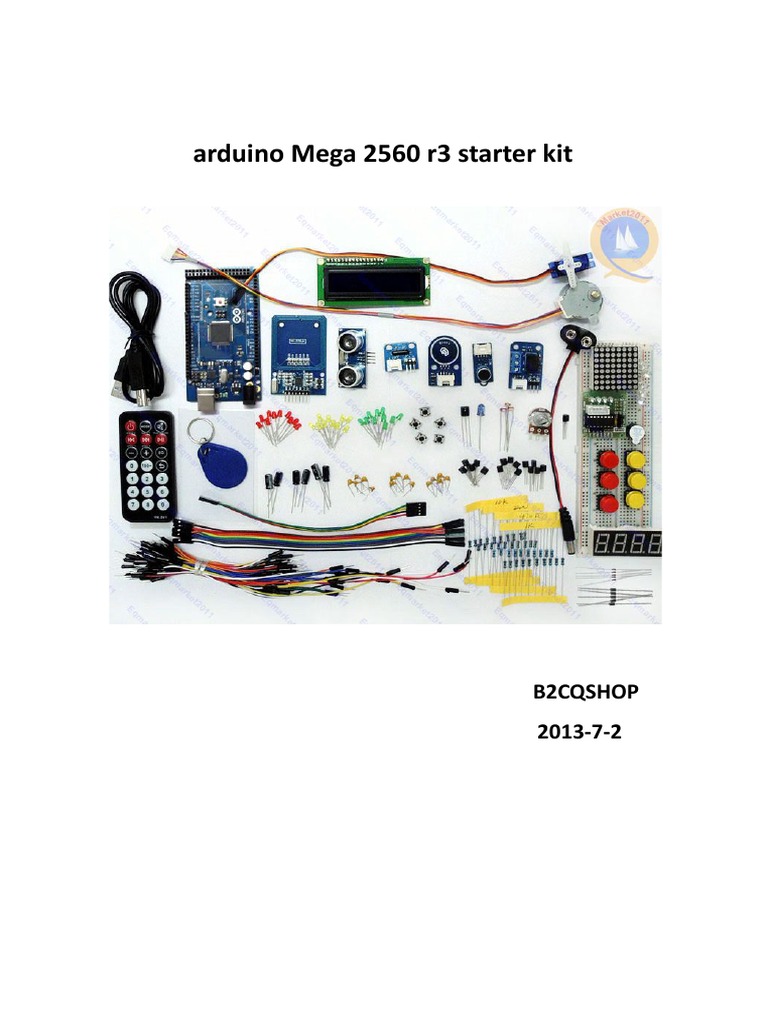 Arduino Mega 2560 r3 Starter Kit Q001151124 | PDF | Arduino | Electrical Resistance And Conductance