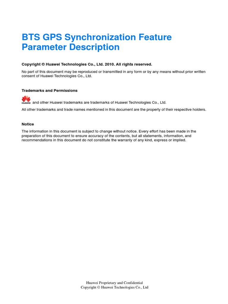 BTS GPS Synchronization | PDF | Global Positioning System | Synchronization