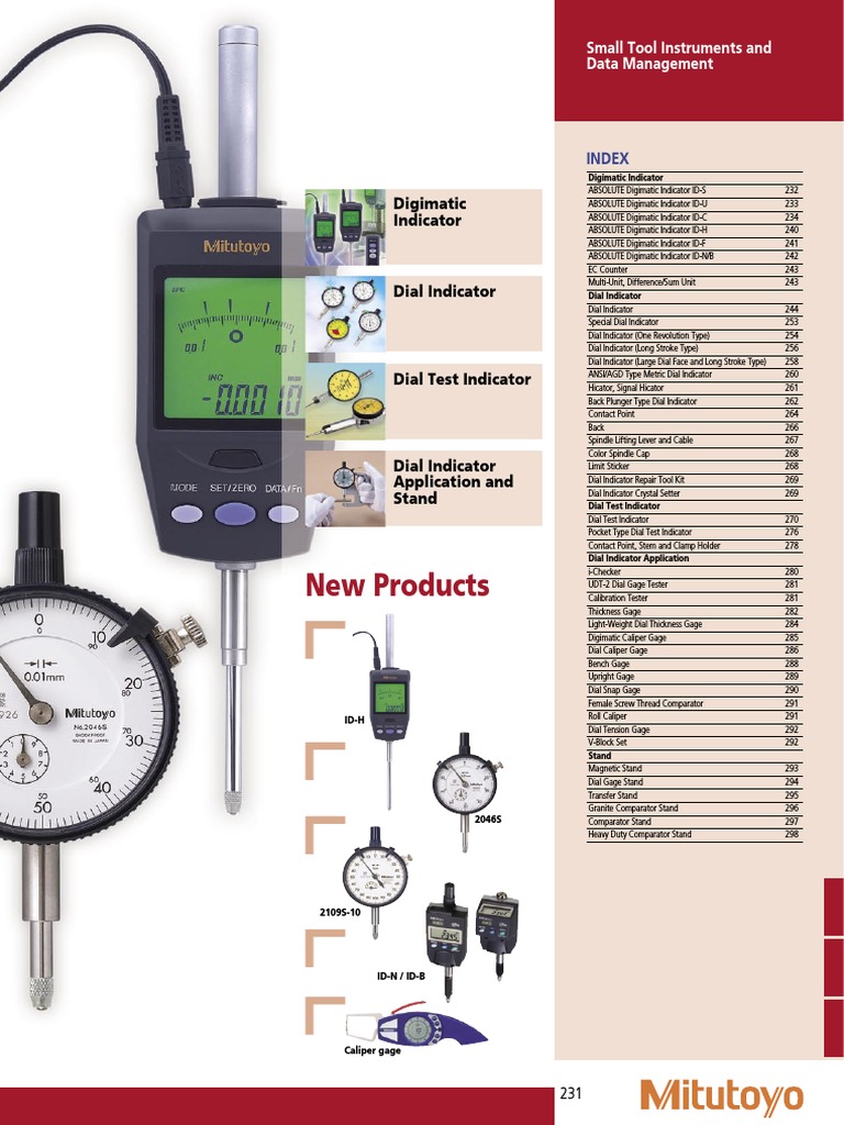 Dial Gauge Digital | PDF | Engineering Tolerance | Accuracy And Precision