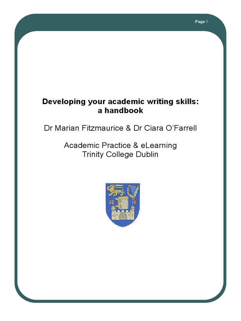Developing Your Academic Writing Skills | PDF | Intertextuality | Argument