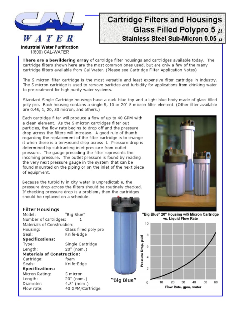 Cartridge Filters | PDF | Filtration | Cartridge (Firearms)
