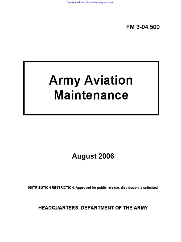 Army Aviation Maintenance | PDF | United States Army | Logistics