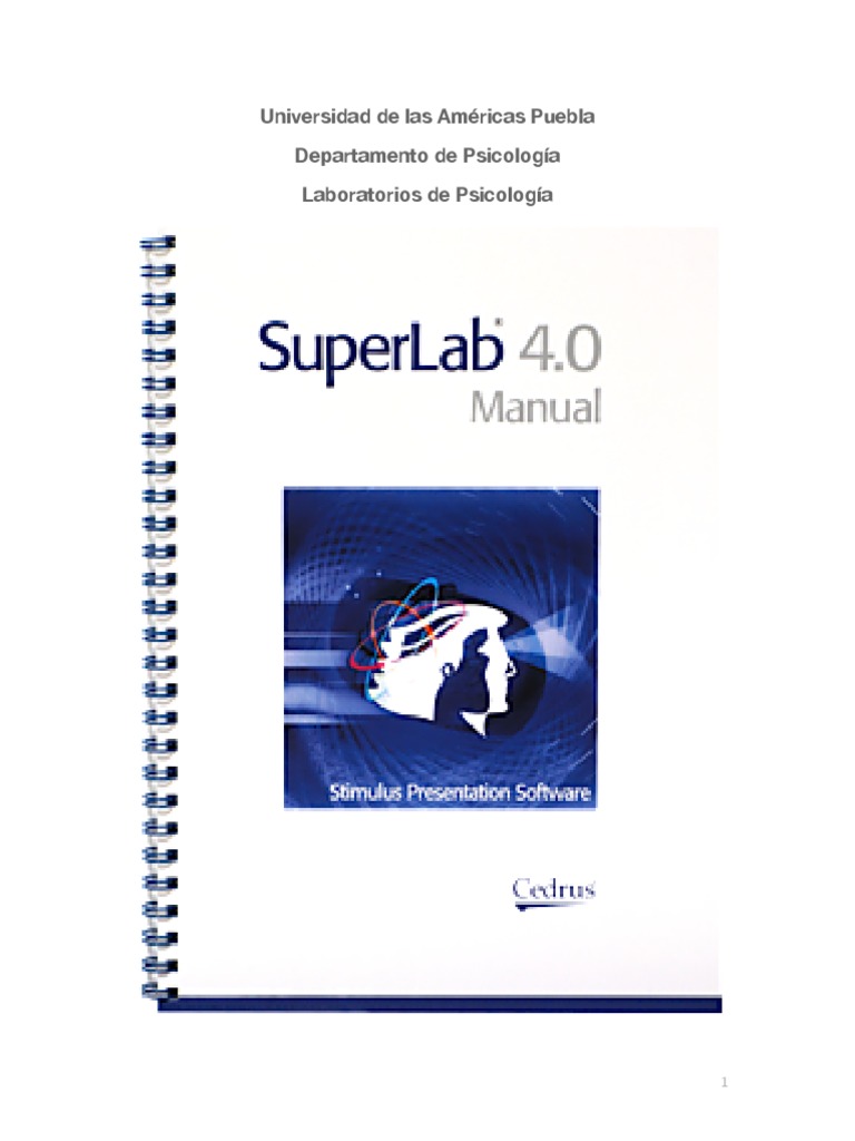 Superlab Manual Espanol PDF | PDF | Window (Computing) | Computer Keyboard