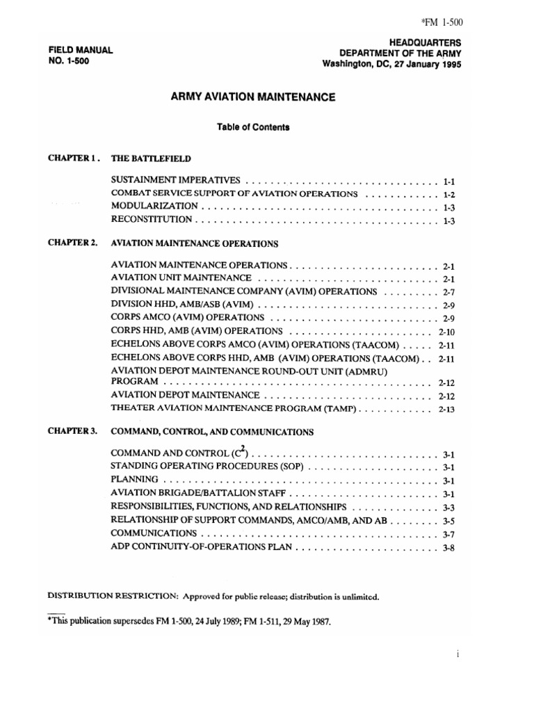 Army Aviation Maintenance | PDF | Battalion | Staff (Military)