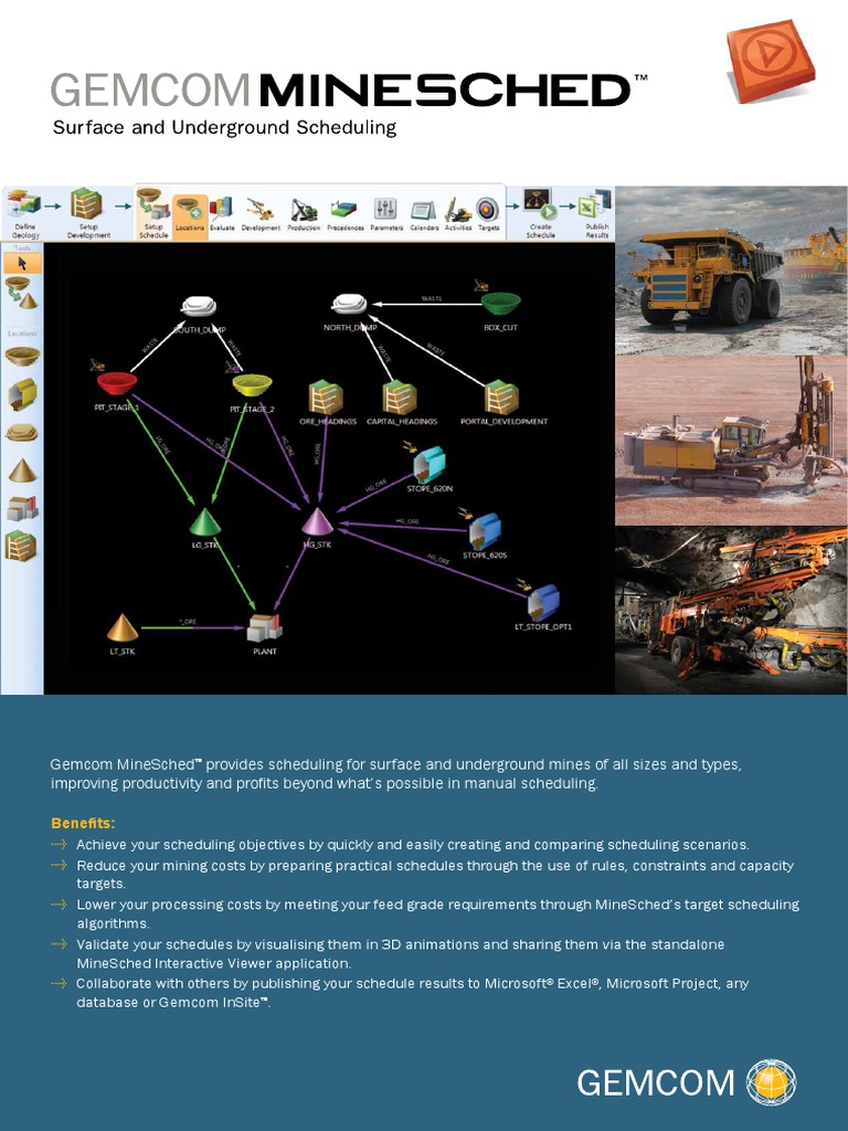 Mine Sched | PDF | Scheduling (Computing) | Coal Mining