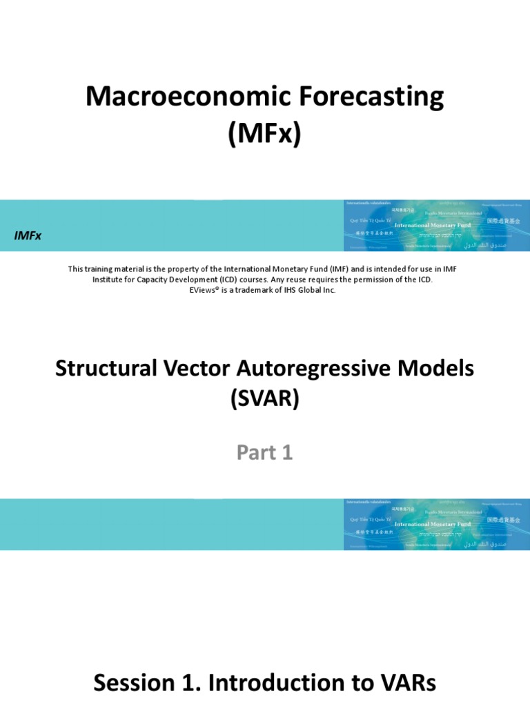 Var Slides | PDF | Vector Autoregression | Stationary Process