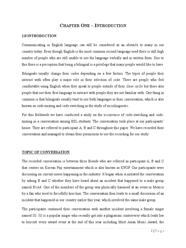 Code Switching & Code Mixing | PDF | Multilingualism | Interpersonal ...