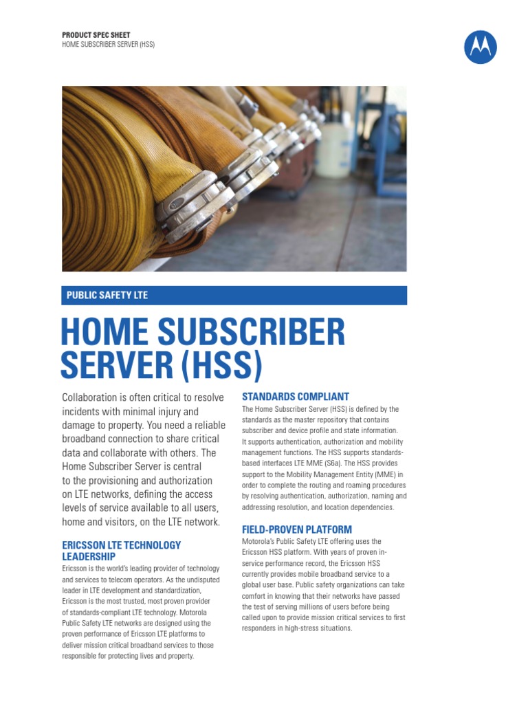 Hss Specification Sheet | PDF | Ip Multimedia Subsystem | Lte ...