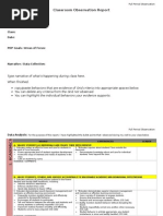 COT Observation-Notes-Sample 1 | PDF | Motivation | Motivational