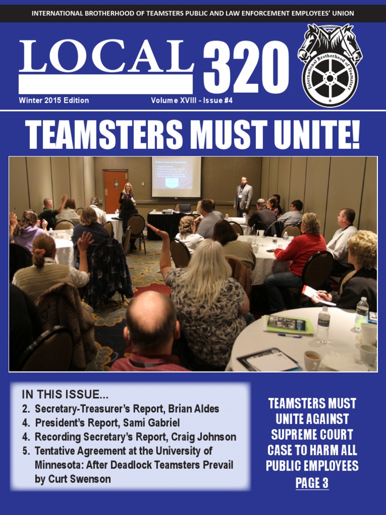 Teamsters Local 320 Winter 2015 Update | PDF | International ...
