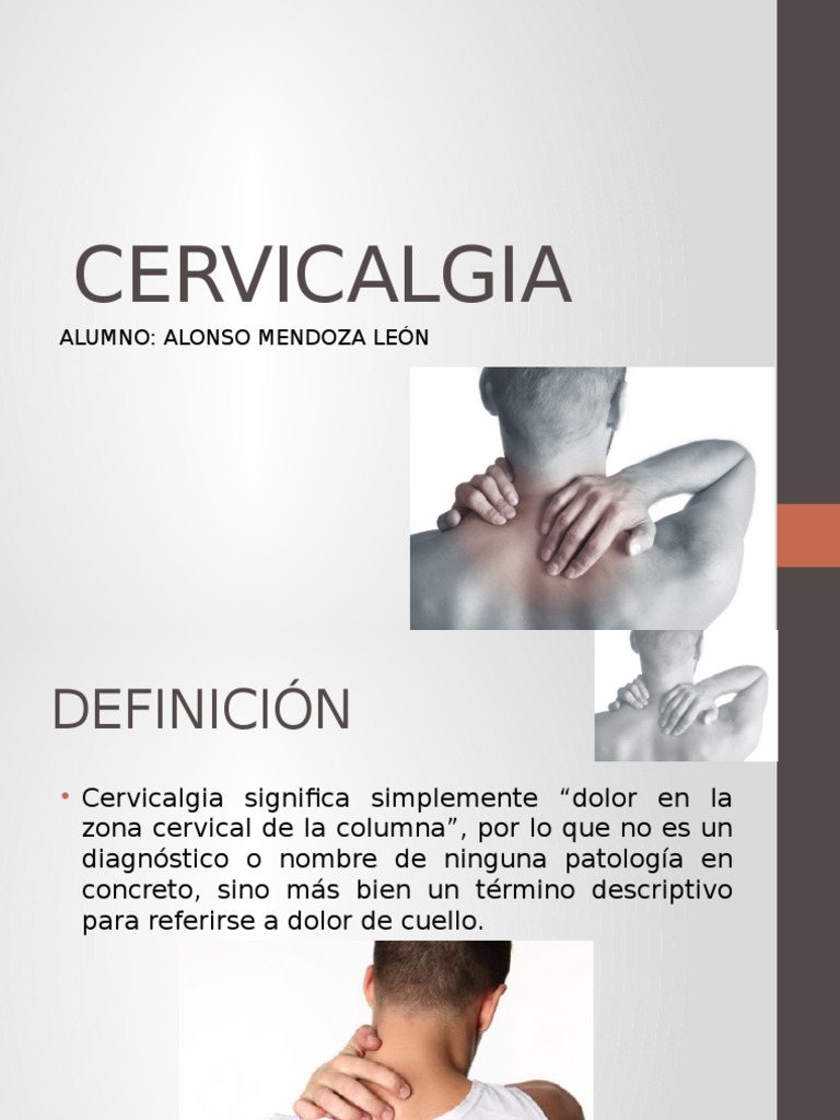 Cervicalgia | Medicina | Especialidades médicas