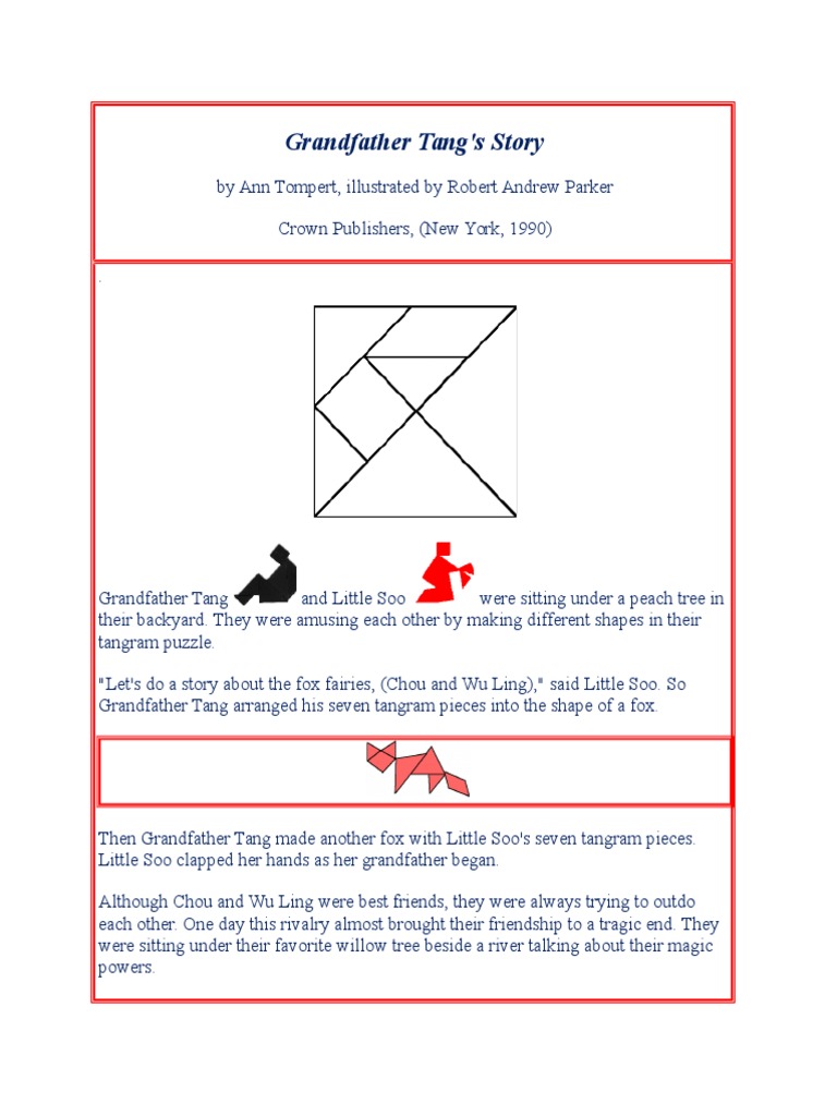 Grandfather Tang Story in Mathematics Tanngrams | PDF | Nature