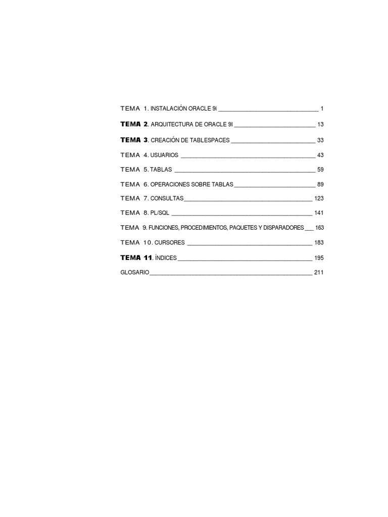 Manual - Oracle 9i de Eticom | PDF | SQL | Tabla (base de datos)