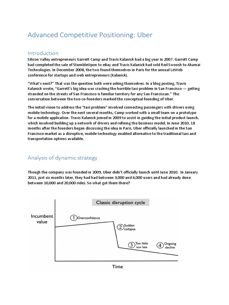 Advanced Competitive Positioning of Uber | Download Free PDF | Uber ...