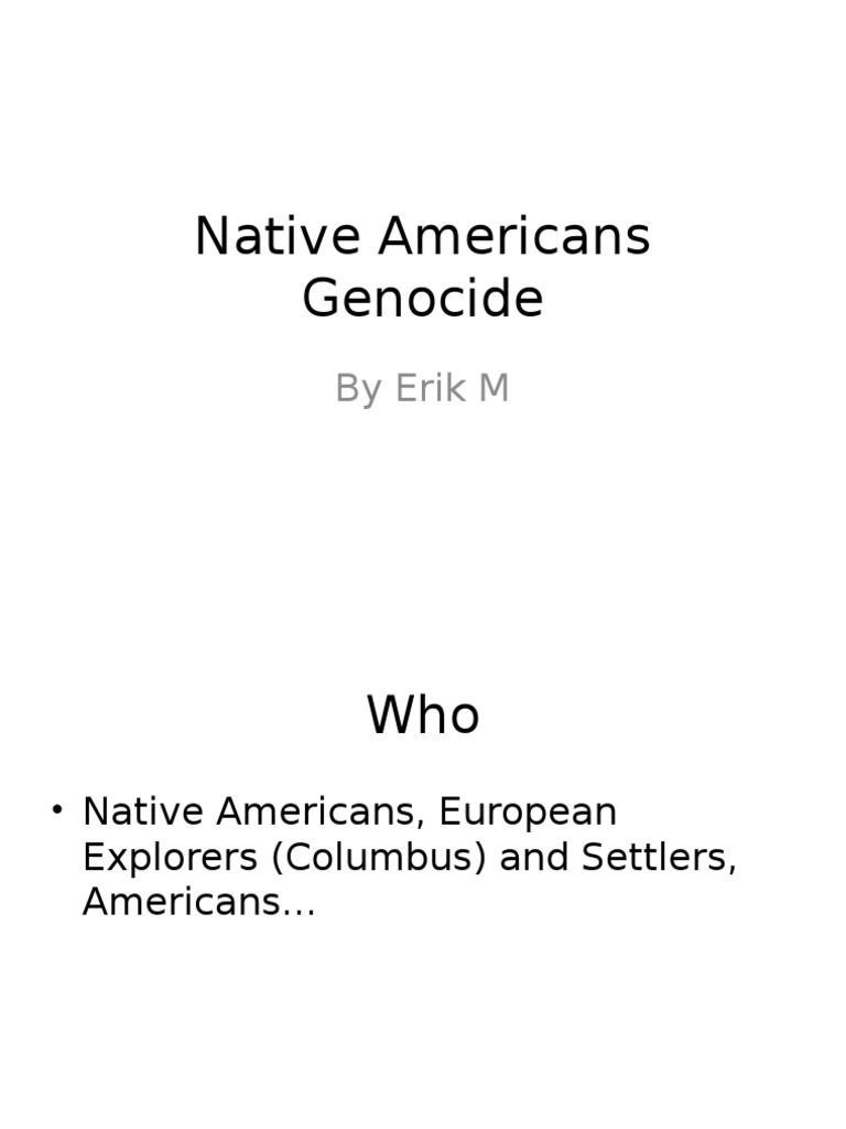 Native American Genocide Overview | PDF