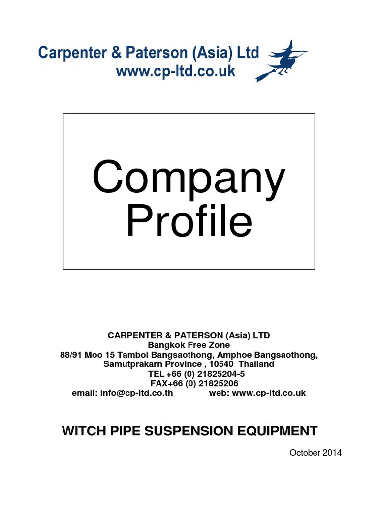Carpenter & Paterson (ASIA) LTD Profile | PDF | Thermal Insulation ...