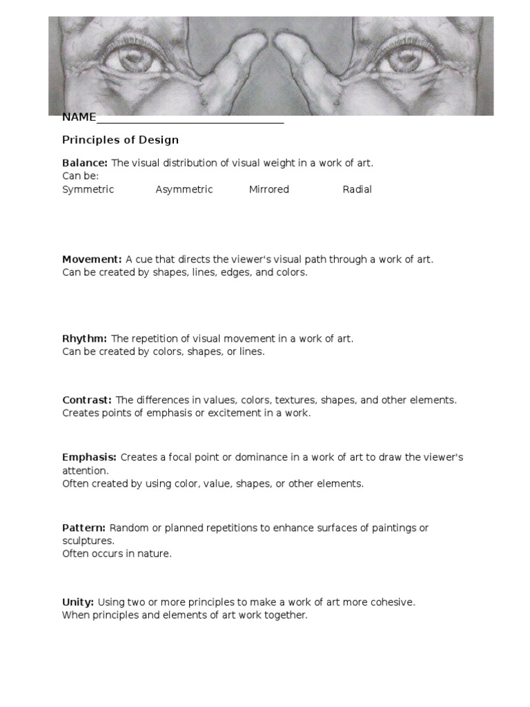 Principles of Design in Art | PDF | Home & Garden | Art