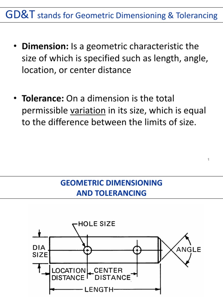 Geometric Dimensioning and Tolerancing Standards | PDF | Engineering ...