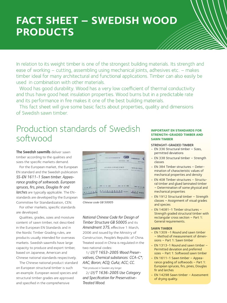 Swedish Fir | PDF | Lumber | Wood