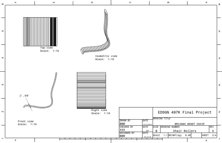 Chair Detail Drawings Chair Rails | PDF | Sports & Recreation ...